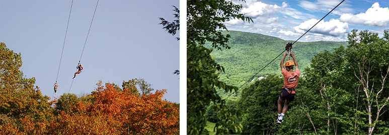 Les tyroliennes du Mont SUTTON | Brome-Missisquoi